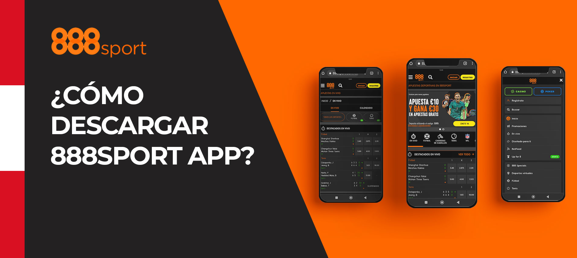 888Sport App Perú ¡Descarga y cobra el bono! (Guía paso a paso)