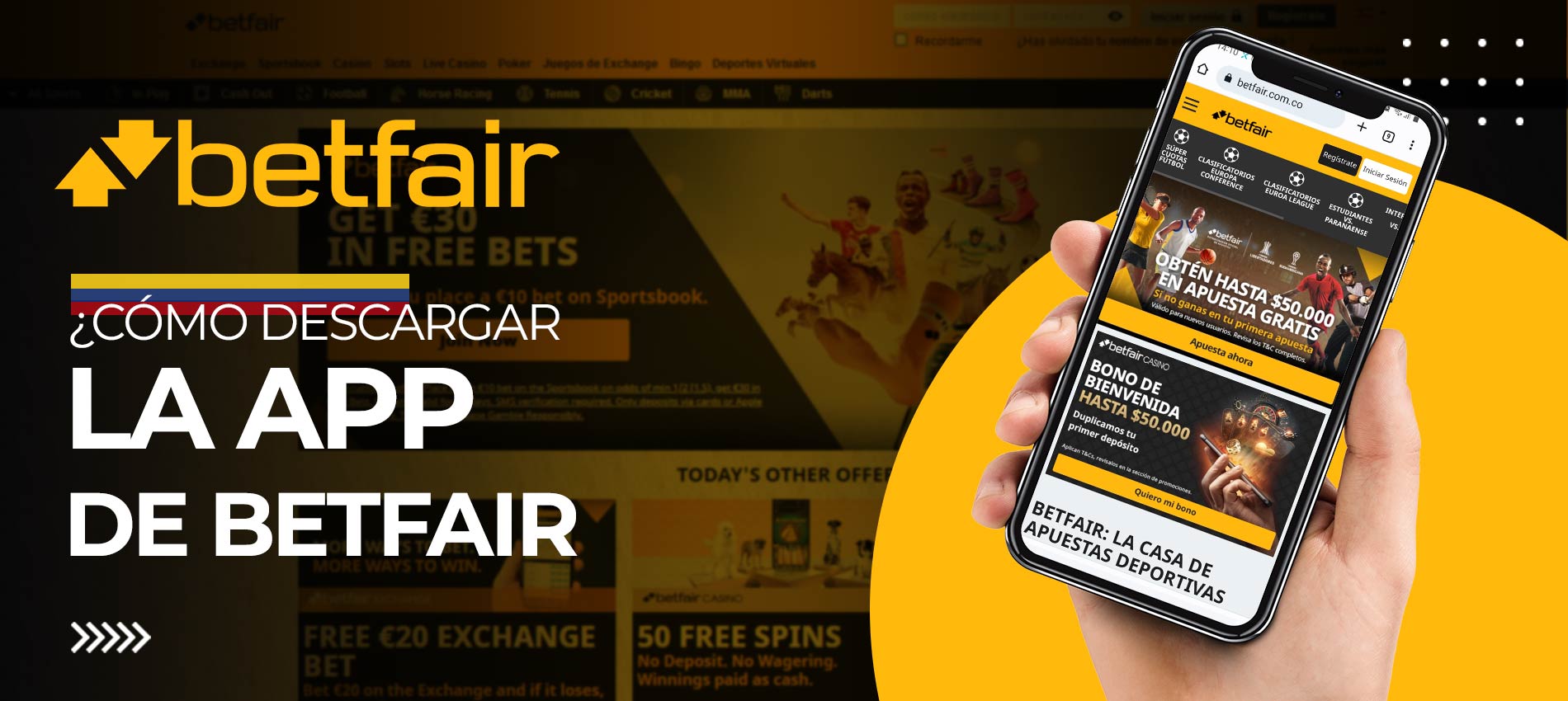 App de Betfair ¿Está disponible una App para hacer apuestas?