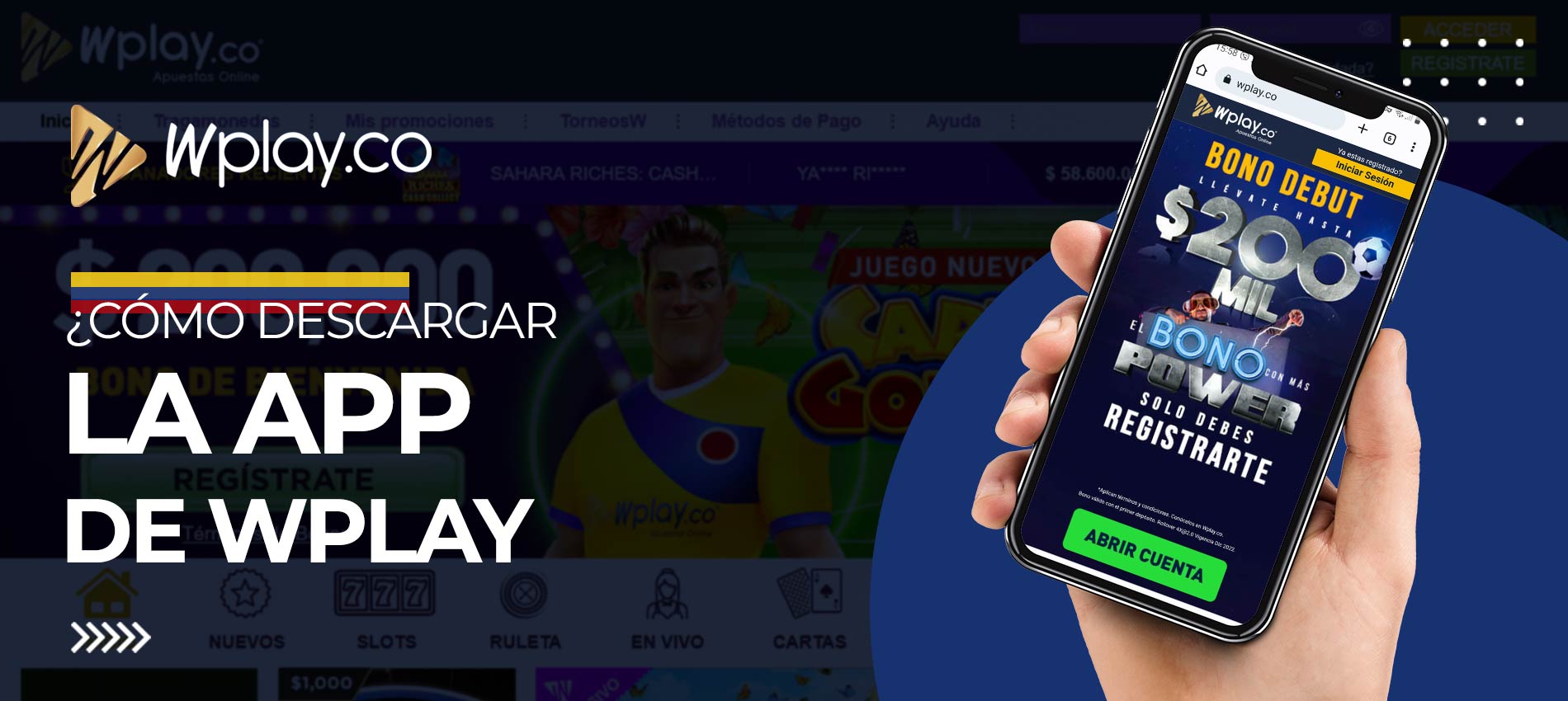 App de Wplay: Descargala y aprovecha los bonos