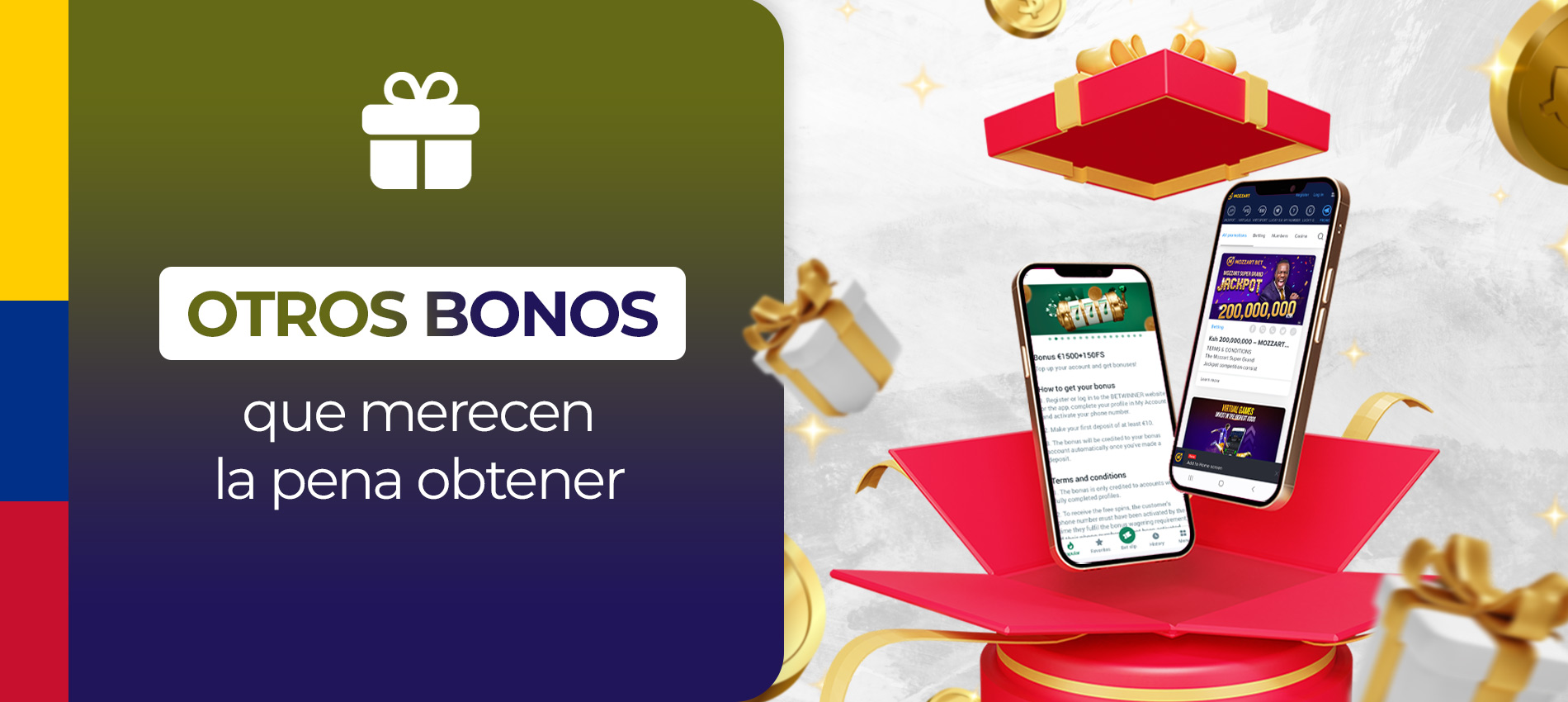 Bonos de bienvenida: los mejores bonos de apuestas de Colombia - 2024